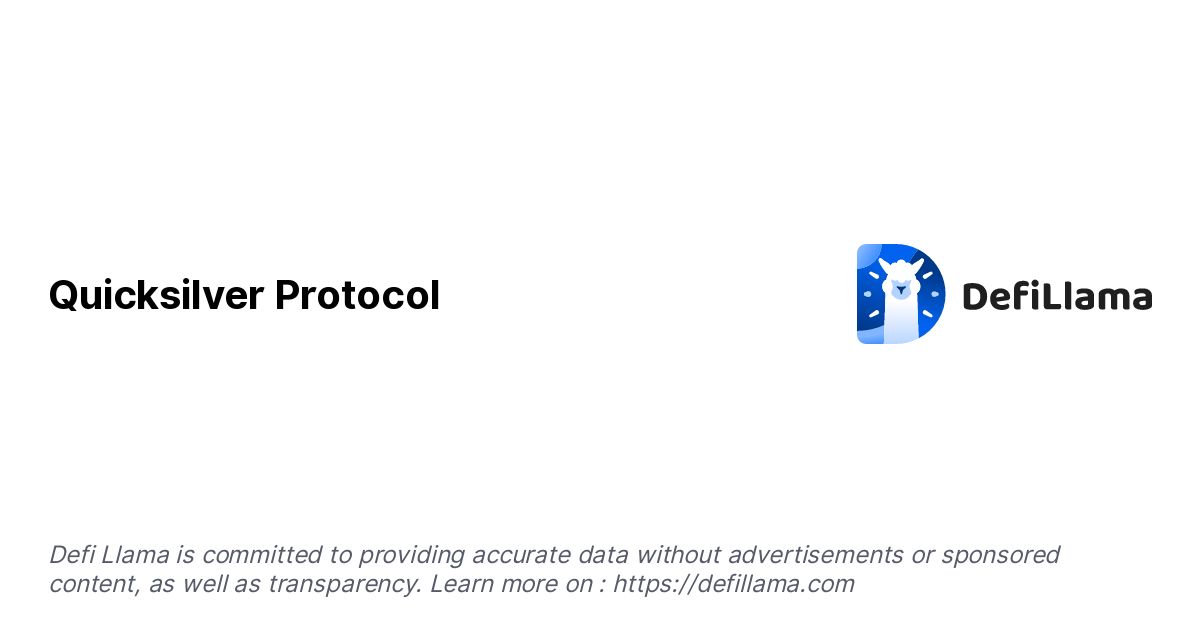 Quicksilver Protocol - DefiLlama
